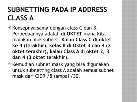 Subnetting Pertemuan Ke 9 Materi Jaringan Ppt