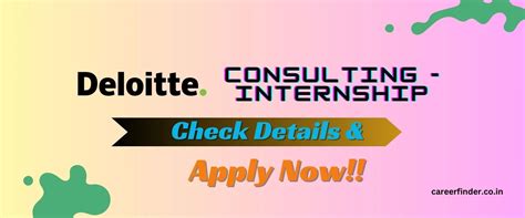 Deloitte Consulting Internship Apply Now Career Finder