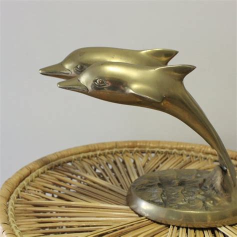 Brass Dolphins Etsy