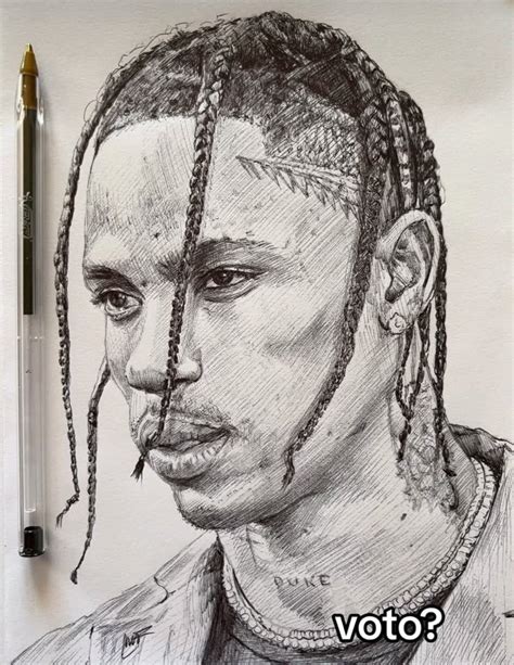 Travis Scott Draw Colorful Drawings Human Figure Drawing Draw