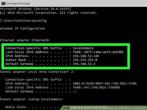 how to refresh your ip address on a windows computer