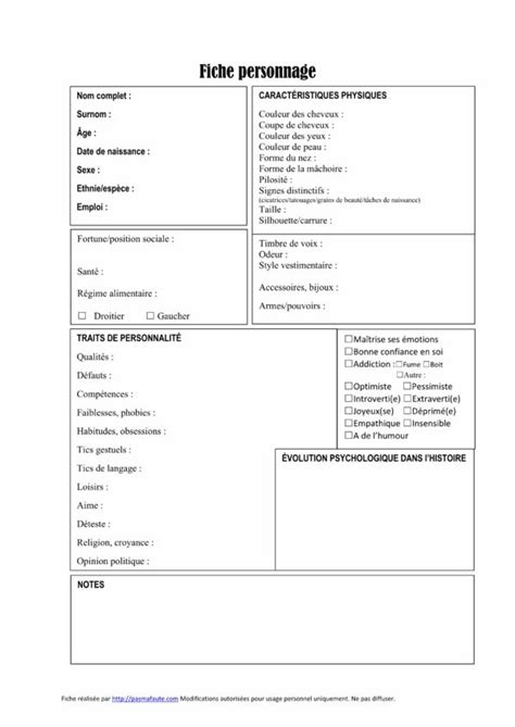 Aventure Fiche De Personnage Règle De Lattaque Daventure Uaku