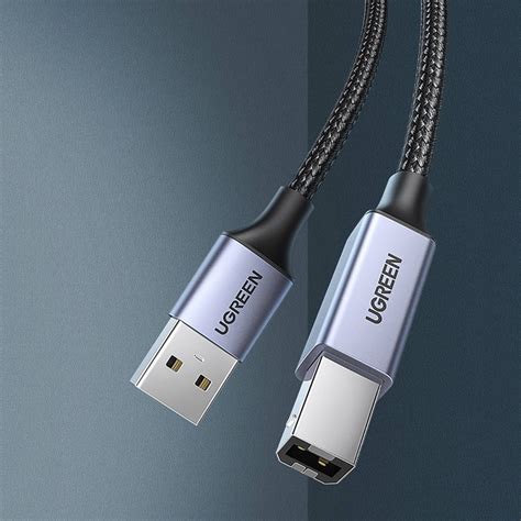 Ugreen Usb Type B Printer Cable Male Usb 2 0 Male 480 Mbps 5m Black Us369 90560 4gsm Com