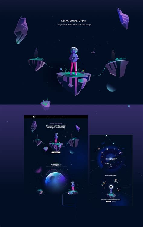 Gittogether A Github Community Behance