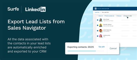 How To Export Sales Navigator Lists To A Csv File Surfe