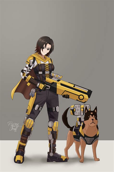 Rwby Ruby Rose Mecha Fanart By Papercroft On Deviantart