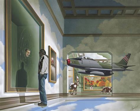 View From The Gallery Part Two By Robert Vanderhorst Painting By