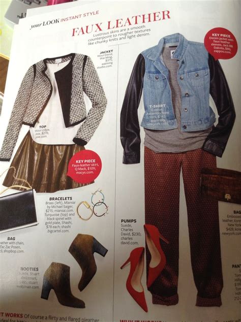 Also From A Magazine Cool Outfits Knit Denim Leather Jacket