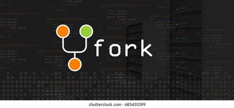 Fork Programming Coding Server Database Stock Vector Royalty Free