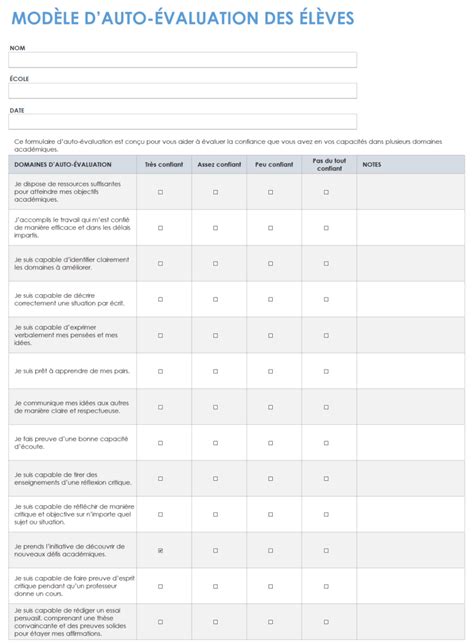 Modèles Gratuits Dauto évaluation Smartsheet