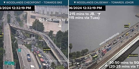 S Pore Checkpoints See 3 Hour Jams As Hari Raya Haji Long Weekend Kicks