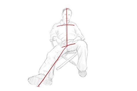 How To Draw A Seated Person Sitting Down Person Sitting Drawing People Human Drawing