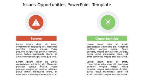 Issues Opportunities PowerPoint Template