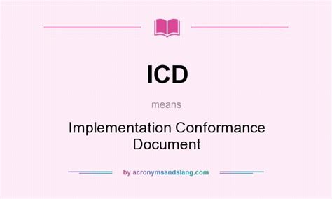 Icd Implementation Conformance Document In Undefined By