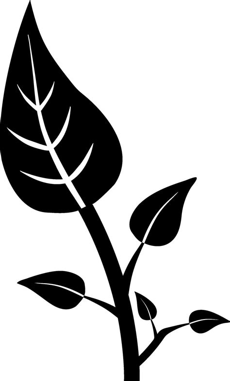 Black Leaves Design 25322908 Vector Art At Vecteezy