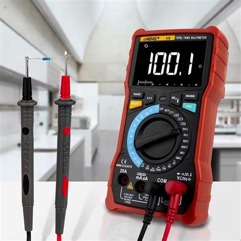 Aneng V8 Digital Multimeter True Rms Transistor Tester Analog