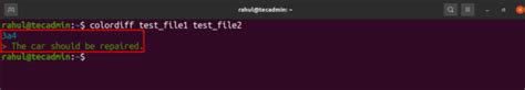 How To Compare Two Files In Linux Tecadmin