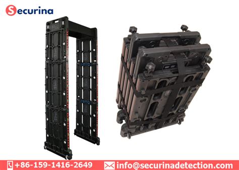 Lightweight Pass Through Metal Detector Security Threats Detection Weapon Searching