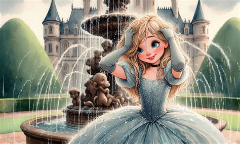 Cinderella Moves Hair Back By Cartoonwetlook On Deviantart