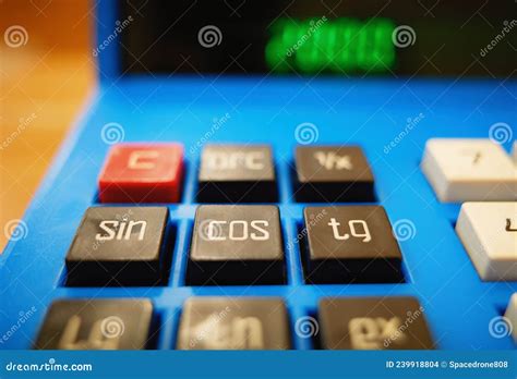 Trigonometry Functions Calculator Background Hd Stock Photo Image Of Material Money 239918804