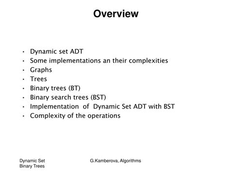 PPT Dynamic Set ADT Binary Trees PowerPoint Presentation Free Download ID