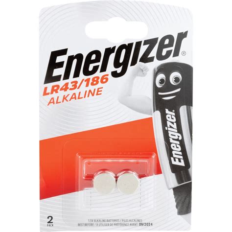 Shop Energizer LR43 Batteries Pack of 2 - Alkaline Batteries | Zoro UK ...