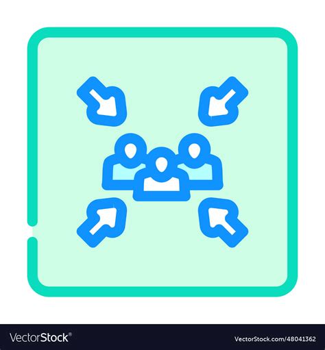 Fire Assembly Point Emergency Color Icon Vector Image