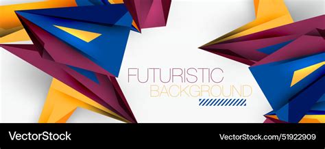 Minimal Geometric Abstract Background Low Poly Vector Image