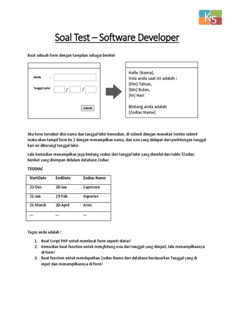 Soal Test Developer Pdf