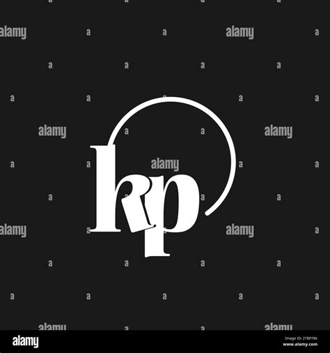 Kp Logo Initials Monogram With Circular Lines Minimalist And Clean Logo Design Simple But