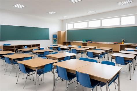 Premium Photo Modern School Classroom