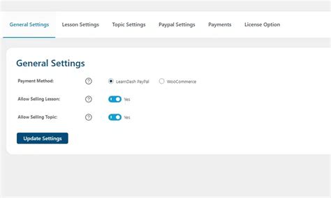 Learndash Monetization General Settingspng
