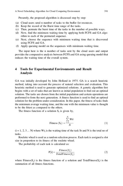 a novel scheduling algorithm for cloud computing environment