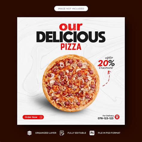 건강한 특별 음식 메뉴 홍보 소셜 미디어 전단지 또는 Instagram 게시물 템플릿 프리미엄 Psd 파일