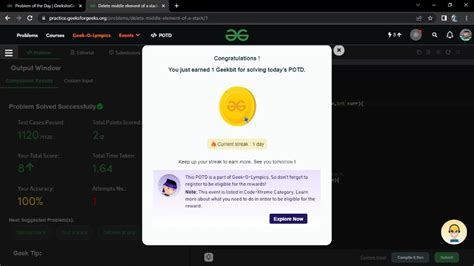 geeksforgeeks problemoftheday dsa learning coding growthmindset… pritam bose