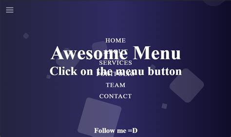14 jquery fullscreen menus free code demo