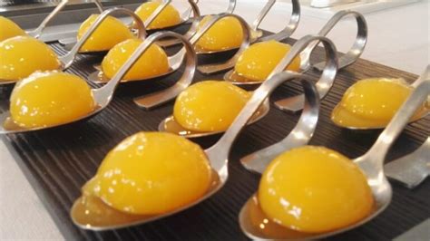 Mandarin Spheres Reverse Spherification Modern Gastronomy Recipes
