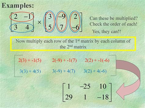 Multiplying Matrices Algebra 2—section Ppt Download