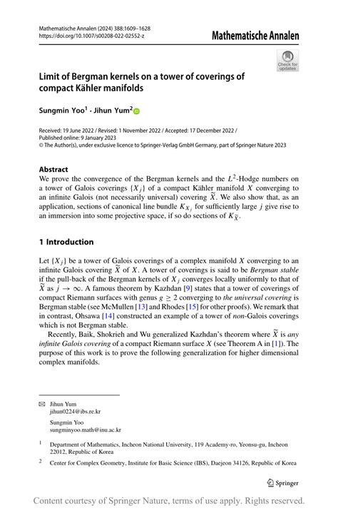 Limit Of Bergman Kernels On A Tower Of Coverings Of Compact Kähler Manifolds