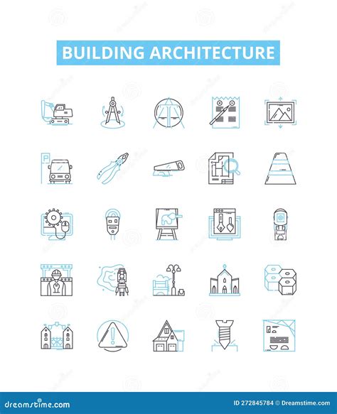 Building Architecture Vector Line Icons Set Architecture Building Structure Design Plans