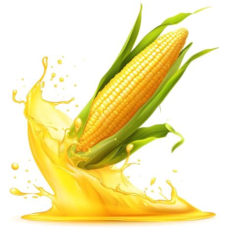 Corn With Splash Png Image Premium Ai Generated Image