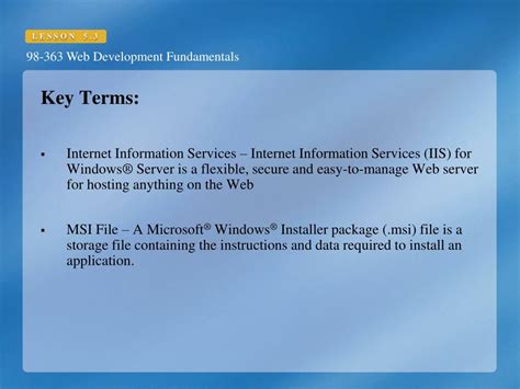 ppt efficient web application deployment with iis configuration and