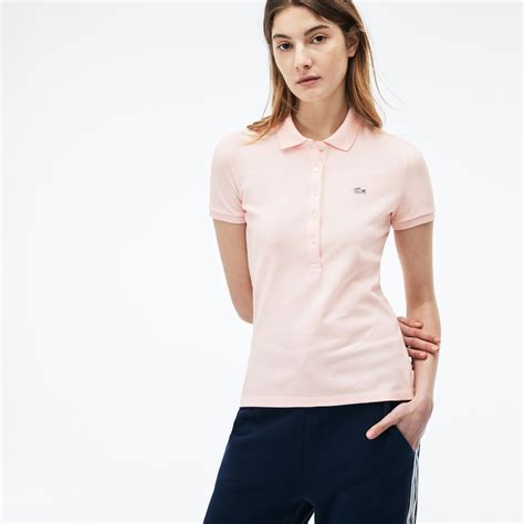 Lacoste Womens Slim Fit Stretch Mini Cotton Piqué Polo Pf7845 Lacoste