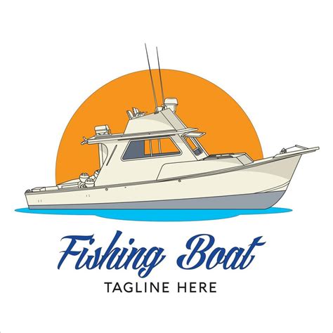 Fishing Boat Vector Vector Illustration Logo Perfect For Boat Shop