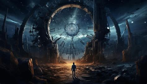 Premium Ai Image Quantum Space Time Continuum Futuristic Digital Art