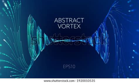 Abstract Data Transfer Vortex Futuristic Digital Stock Vector Royalty Free