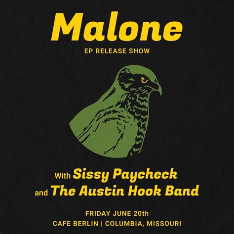 Malone Ep Release Show W Sissy Paycheck The Austin Hook Band 220 N