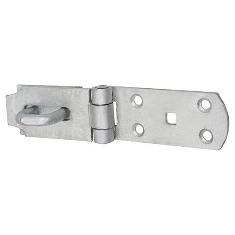 medium duty secure pattern hasp and staple 200mm length galvanised