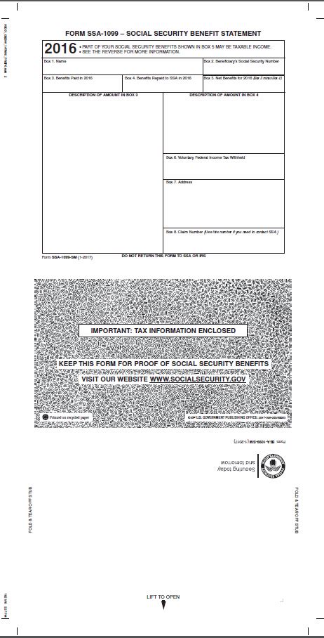 Example Of Non Ssa 1099 Form What Is A Ssa 1099 Tax Form Form
