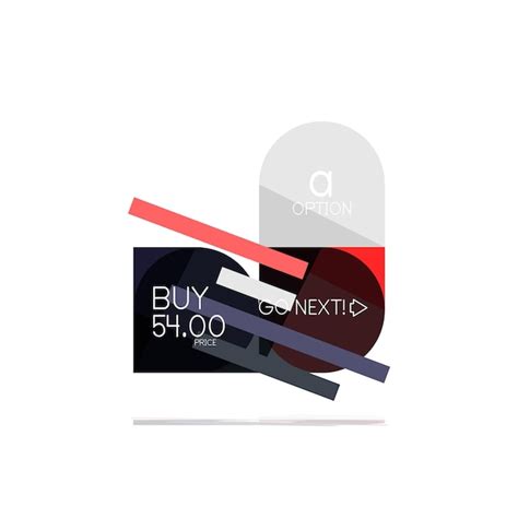 Premium Vector Minimal Flat Clean Abstract Option Step Infographic Design Element Geometric